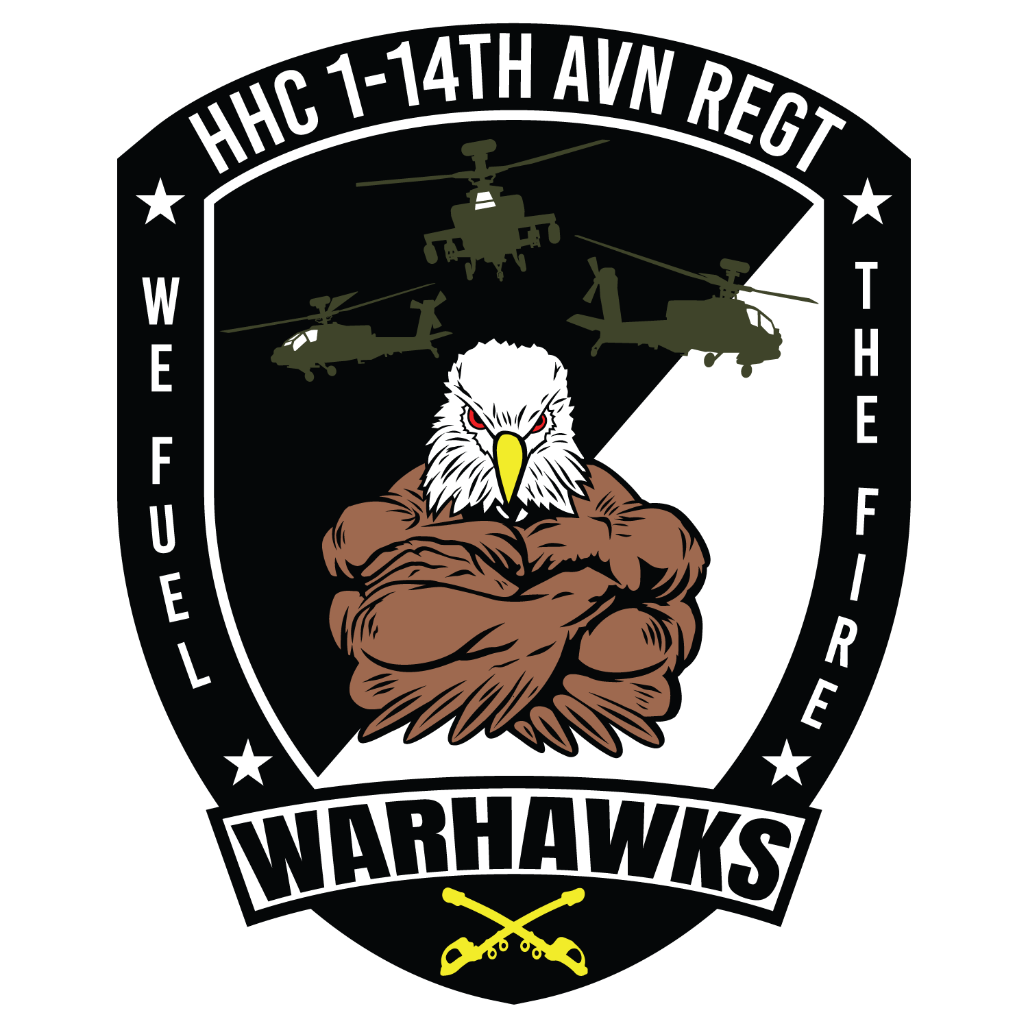 HHC, 1-14th AVN REG "Warhawks" Apparel | Brotallion – Brotallion LLC
