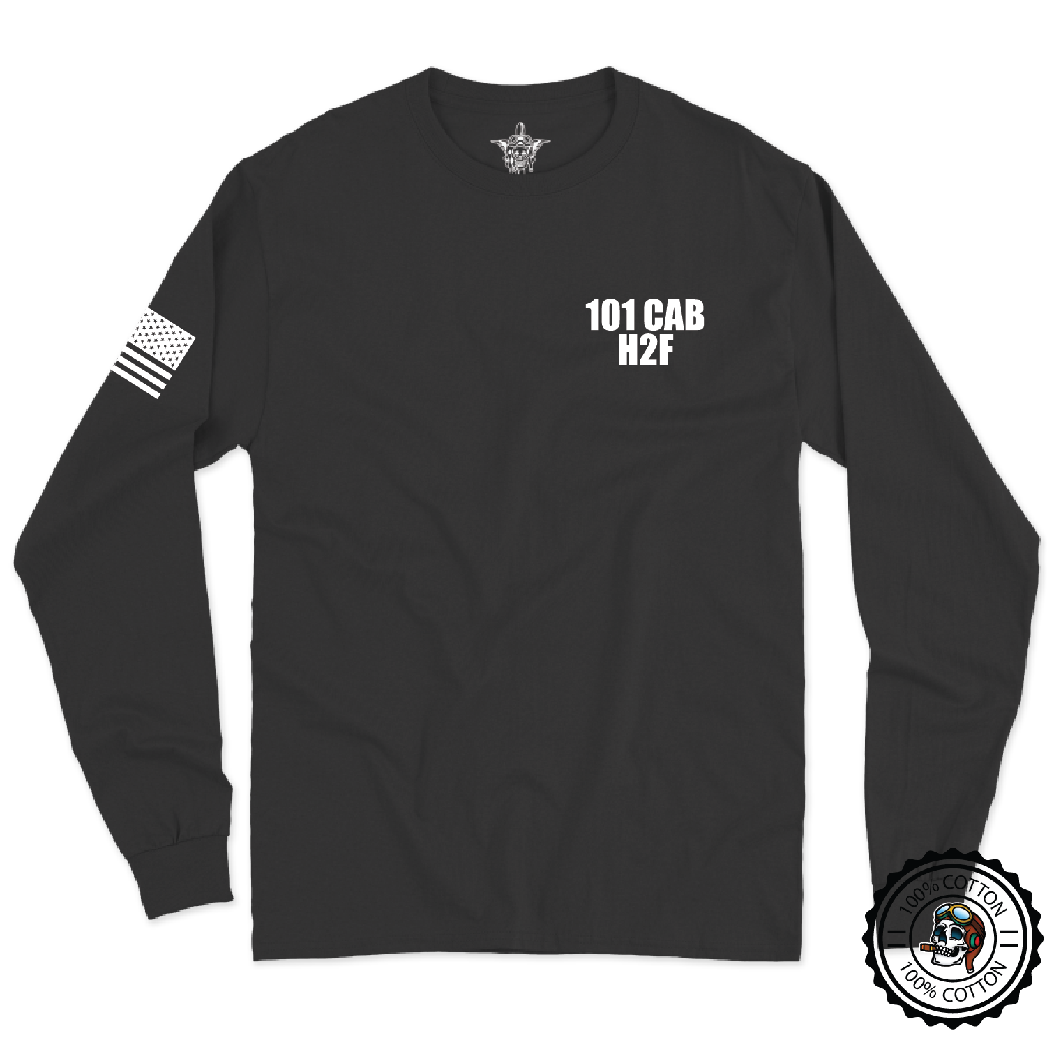 101 CAB H2F w/Flag Long Sleeve T-Shirt | Brotallion – Brotallion LLC
