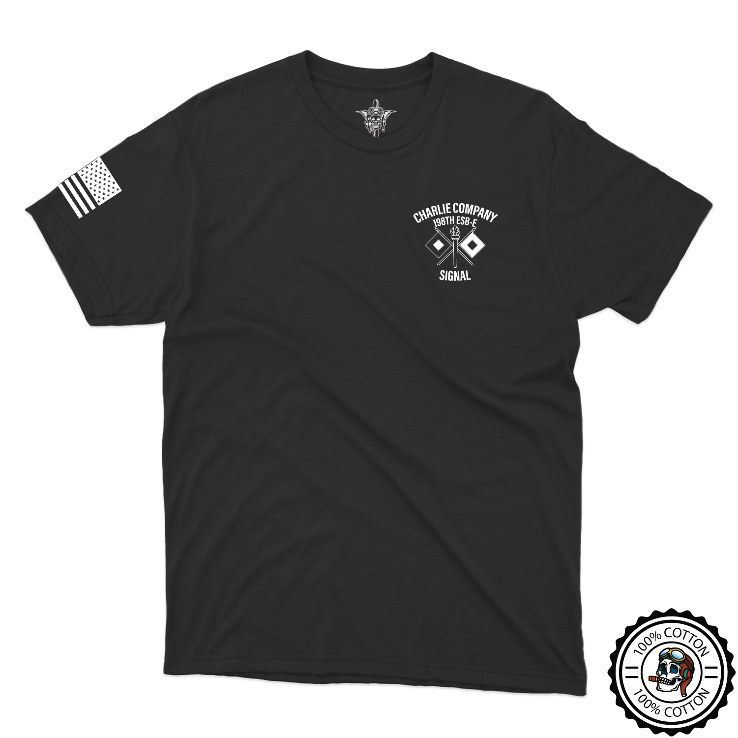 C Co "Chaos", 198TH ESB-E Flag T-Shirt | Brotallion – Brotallion LLC