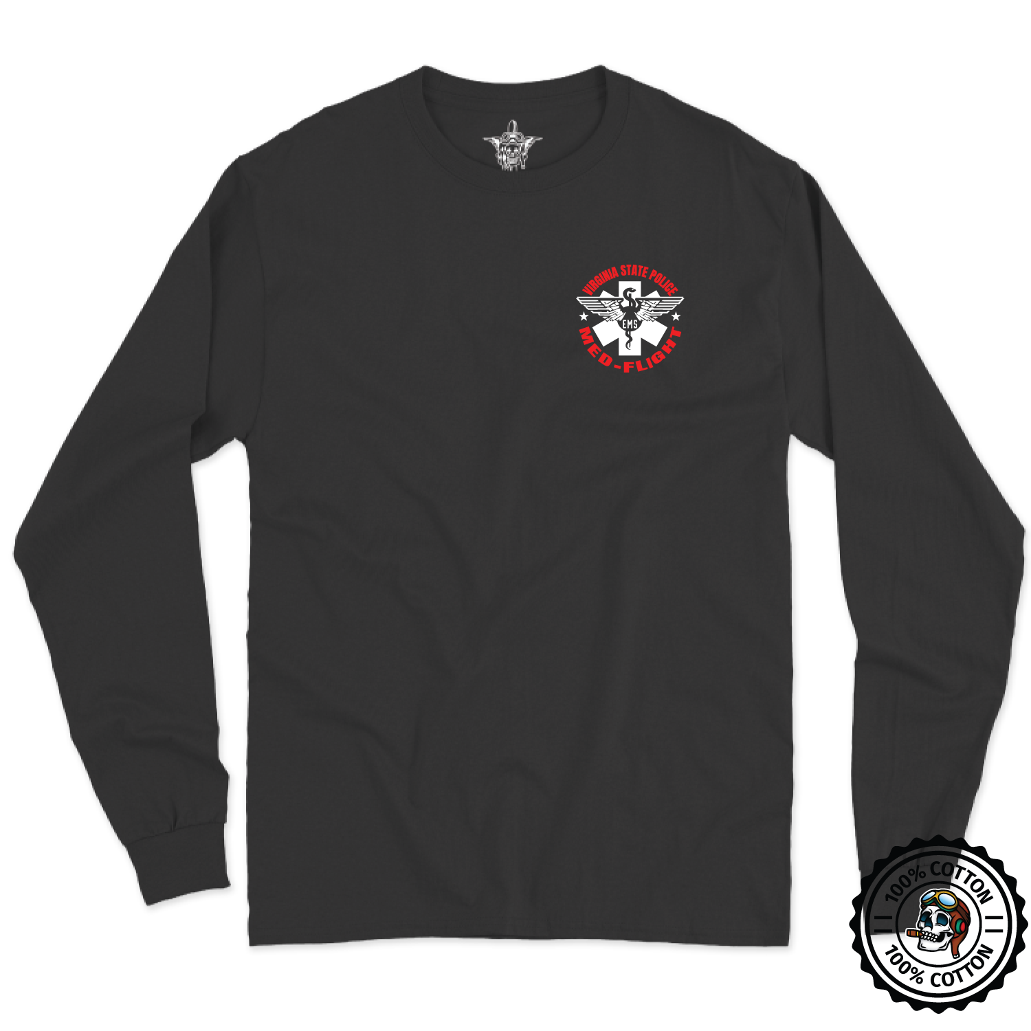 VA State Police Med Flight Long Sleeve T-Shirt | Brotallion ...